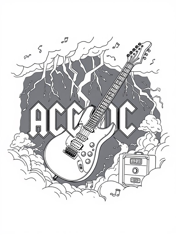10+ Creative AC/DC Drawing Ideas to Inspire Your Art - bingleymusiclive.com
