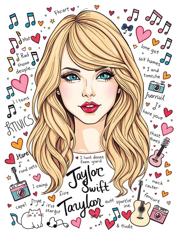 10+ Creative Taylor Swift Drawing Ideas to Inspire Your Art ...